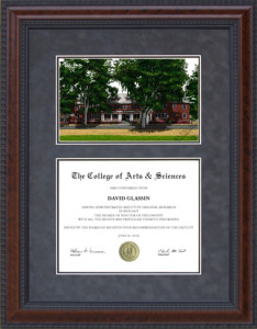Diploma Frame with Licensed UC Davis Campus Lithograph | Frames of Achievement